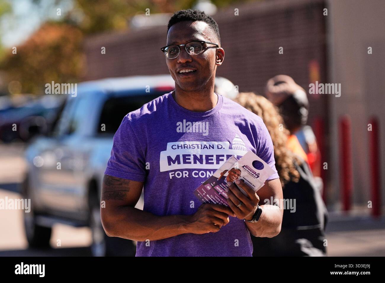 Democratic 18th Congressional District candidate Christian Menefee ...