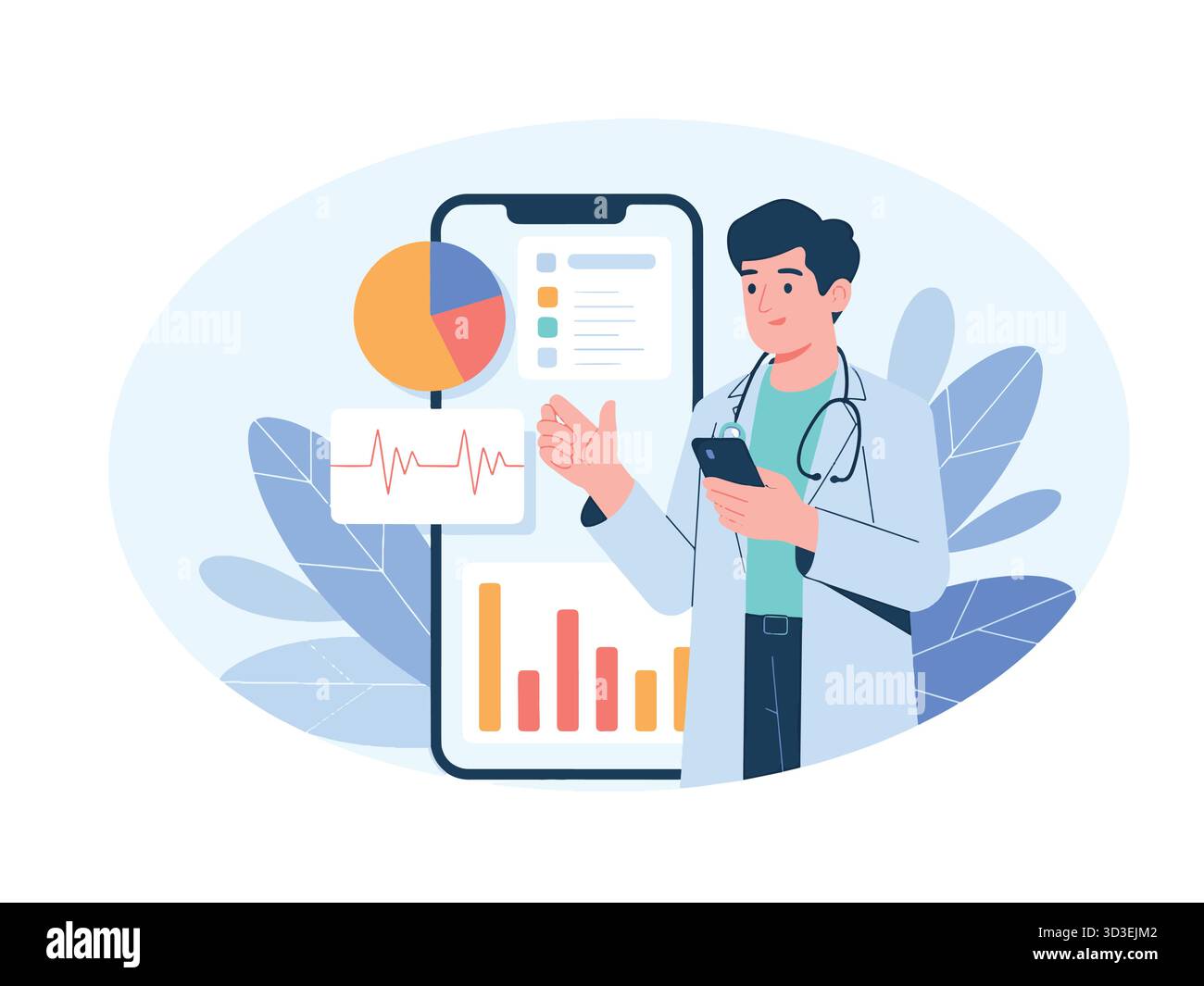 Healthcare data analysis Stock Vector Images - Alamy