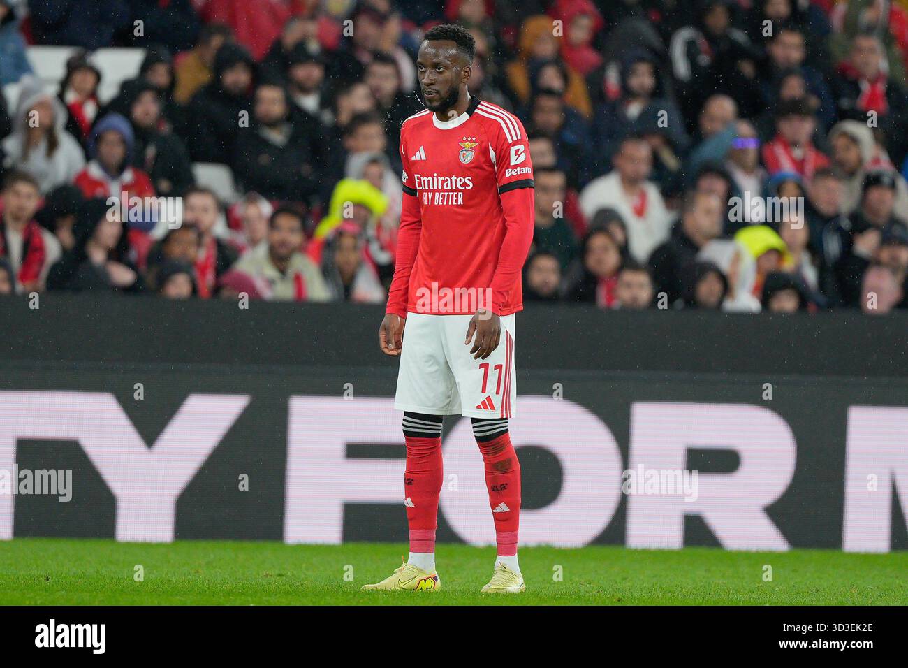 Dodi Lukebakio of SL Benfica seen in action during UEFA Champions ...