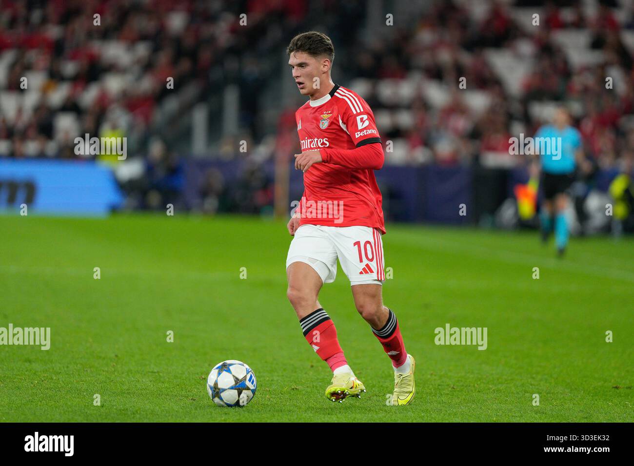 Georgiy Sudakov of SL Benfica seen in action during UEFA Champions ...