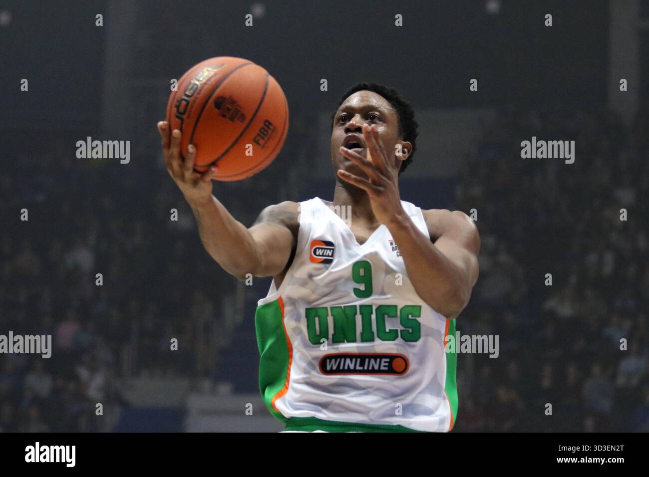 Clarence Leland Bryce known as J. Bryce (9) of UNICS seen in action ...