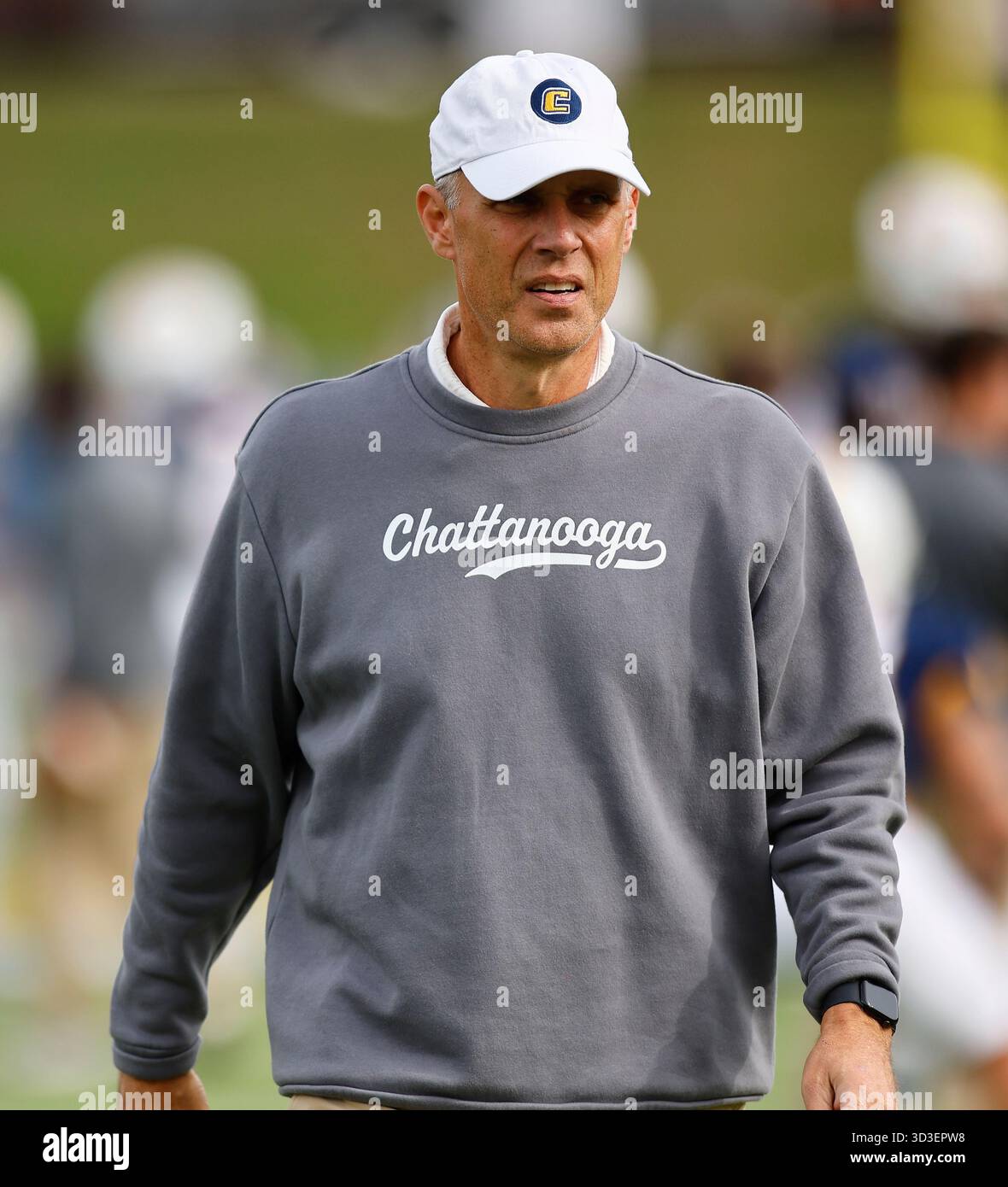 CHATTANOOGA, TN - NOVEMBER 01: Chattanooga Mocs head coach Rusty Wright ...