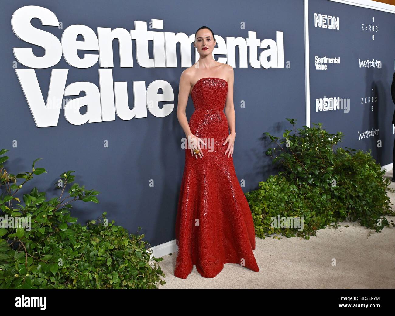 Renate Reinsve arriving to the “Sentimental Value’” Los Angeles premiere at the Directors Guild ...