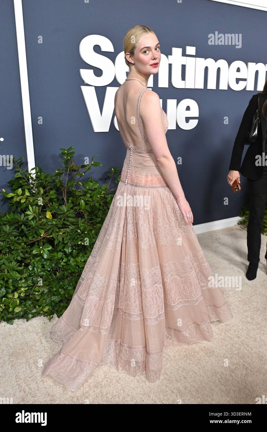 Elle Fanning arriving to the “Sentimental Value’” Los Angeles premiere ...