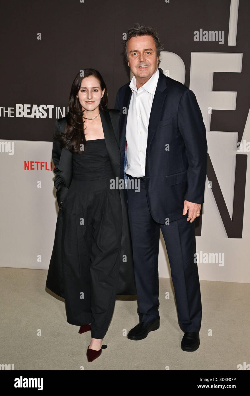 Sean Callery, left, and Sara Barone attend the Netflix special ...