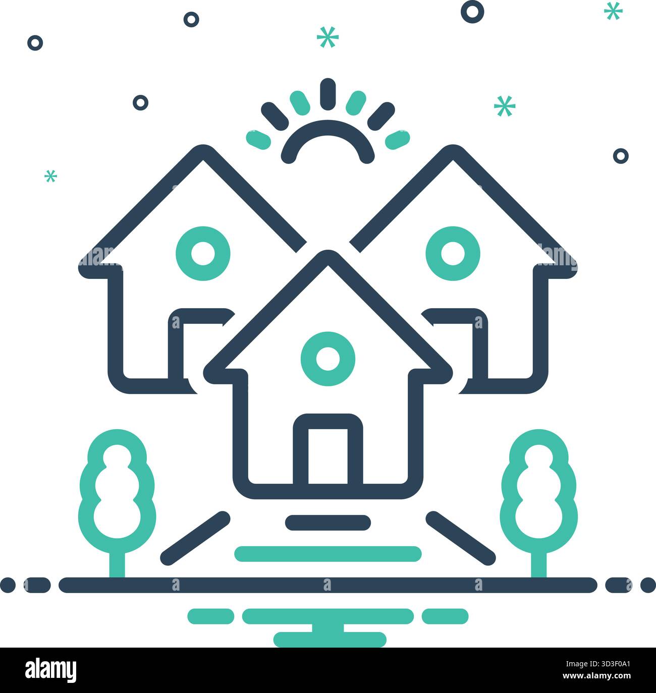 Icon for neighborhood, vicinity Stock Vector Image & Art - Alamy