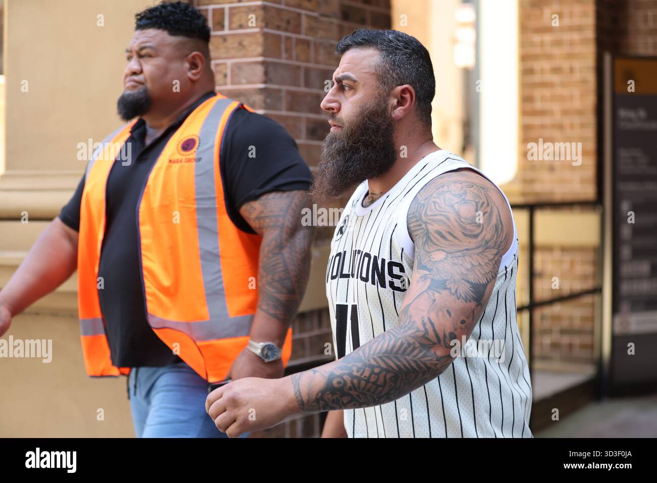 Danny Zayat's relative pictured right as he departs the Supreme Court ...