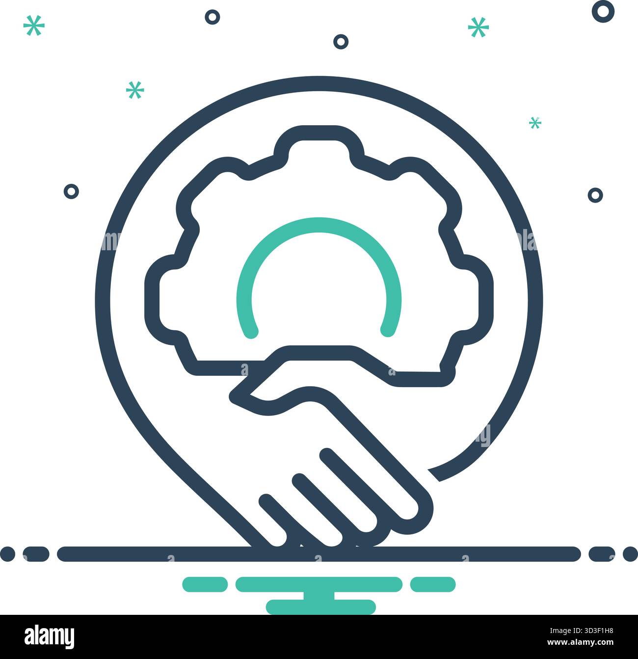 Strong partnership Stock Vector Images - Alamy