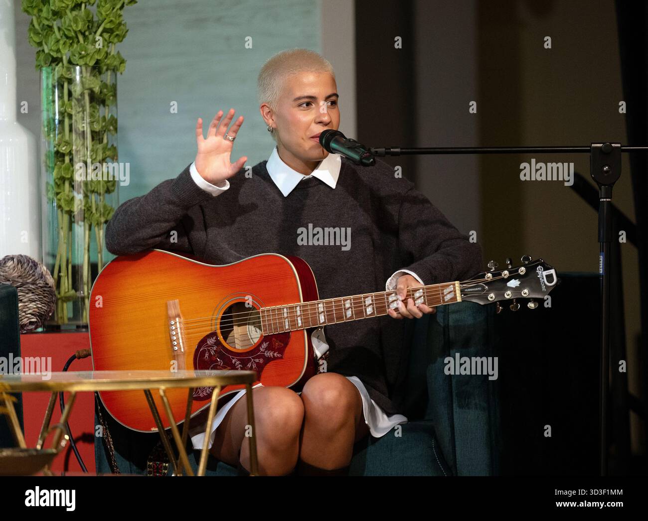 MIAMI, FL - NOV 5: Annasofia, singer, songwriter is seen during The ...