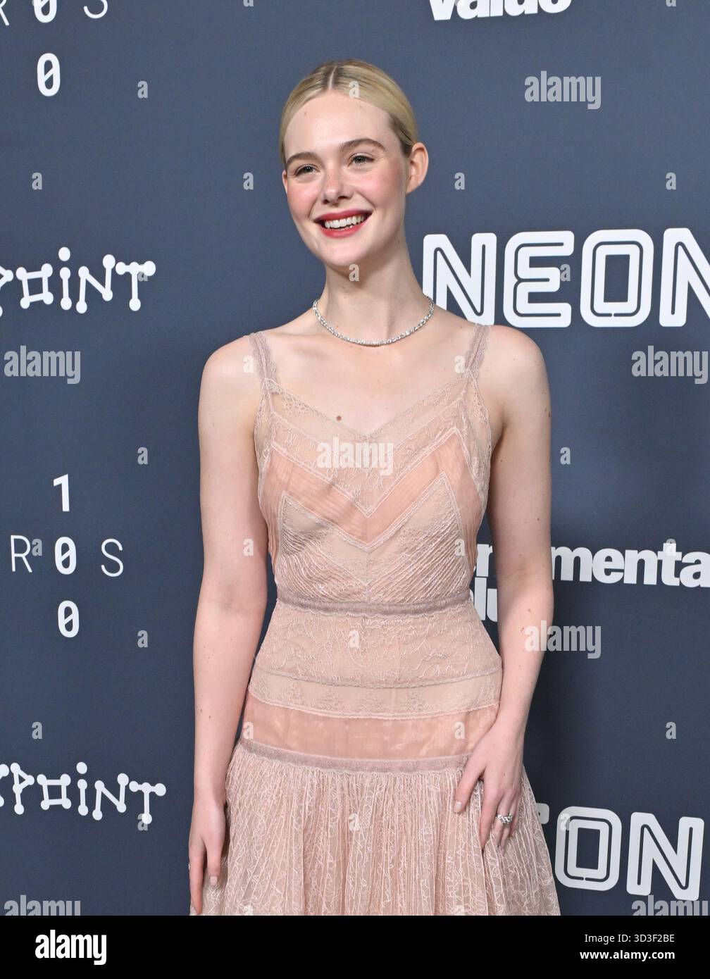 Elle Fanning arriving to the “Sentimental Value’” Los Angeles premiere ...