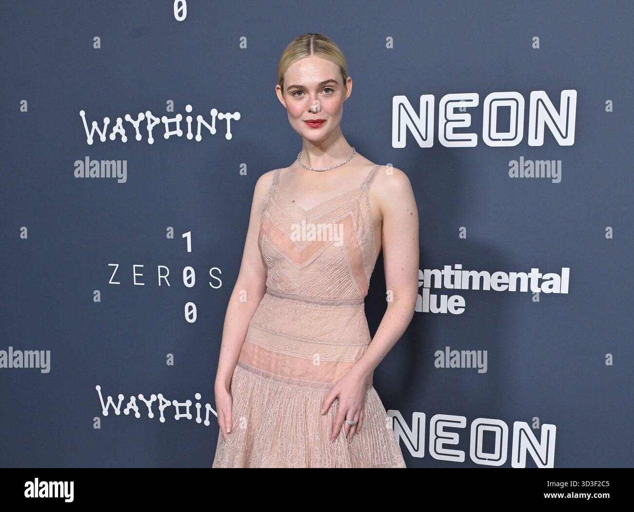 Elle Fanning arriving to the “Sentimental Value’” Los Angeles premiere ...