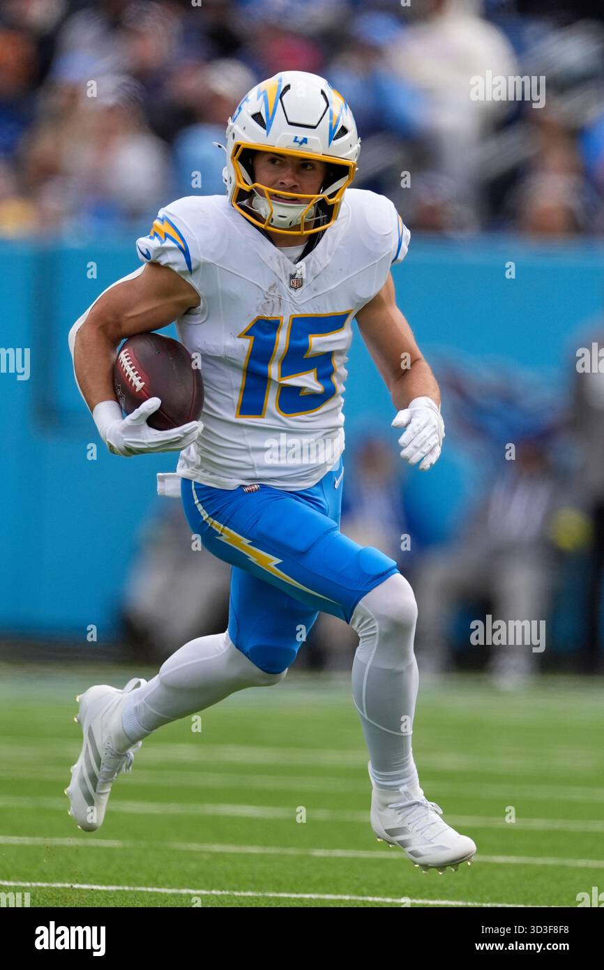 Los Angeles Chargers wide receiver Ladd McConkey (15) plays during the ...