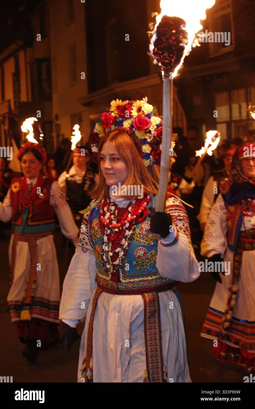 5th November 2025, Lewes, Sussex, England Lewes Bonfire Night 2025 The ...