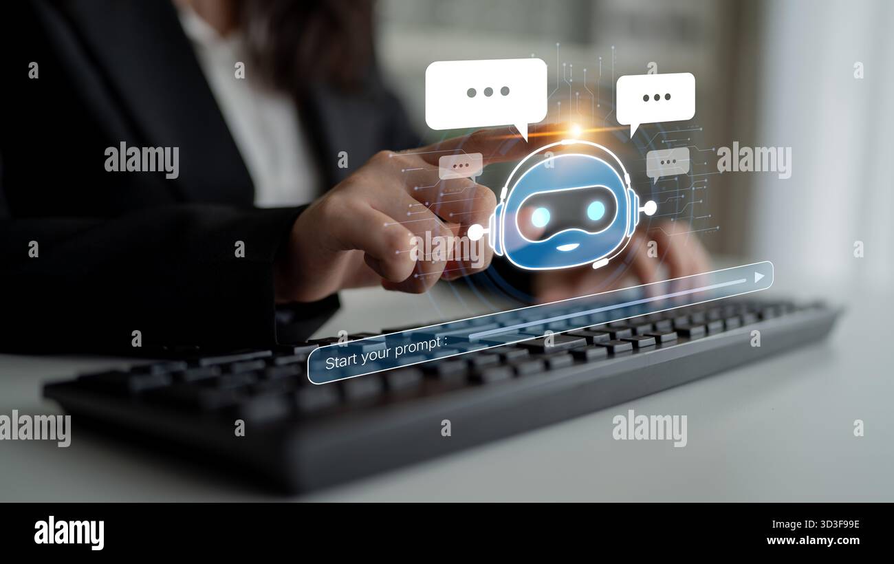 AI Virtual Assistant Artificial Intelligence Chatbot Controlled by ...