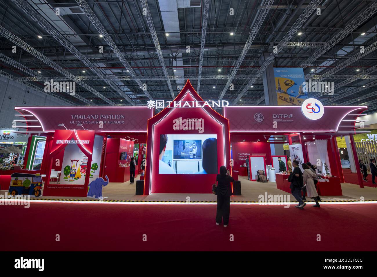 People visit China Pavilion at the 8th China International Import Expo ...