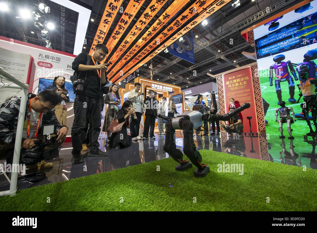 People visit China Pavilion at the 8th China International Import Expo ...
