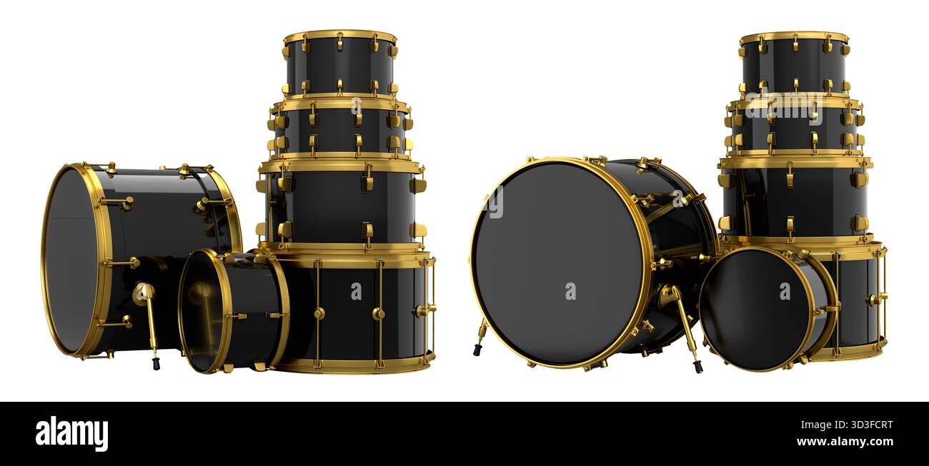 Realistic drum instrument Cut Out Stock Images & Pictures - Alamy