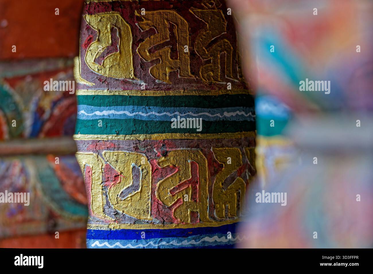 Prayer wheels in bhutanese hi-res stock photography and images - Alamy