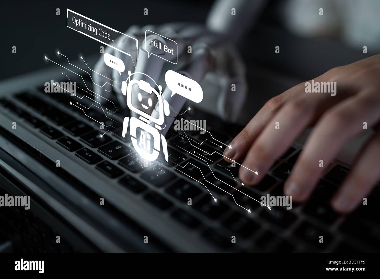 AI Virtual Assistant Artificial Intelligence Chatbot Controlled by ...
