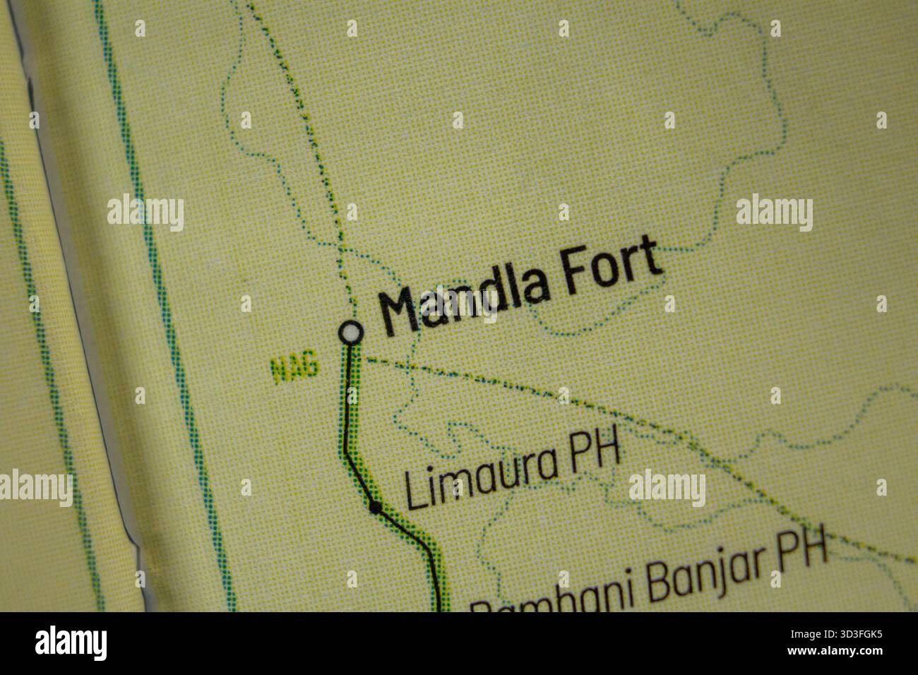 Mandla Fort - India Railways junction schematic transport map train ...