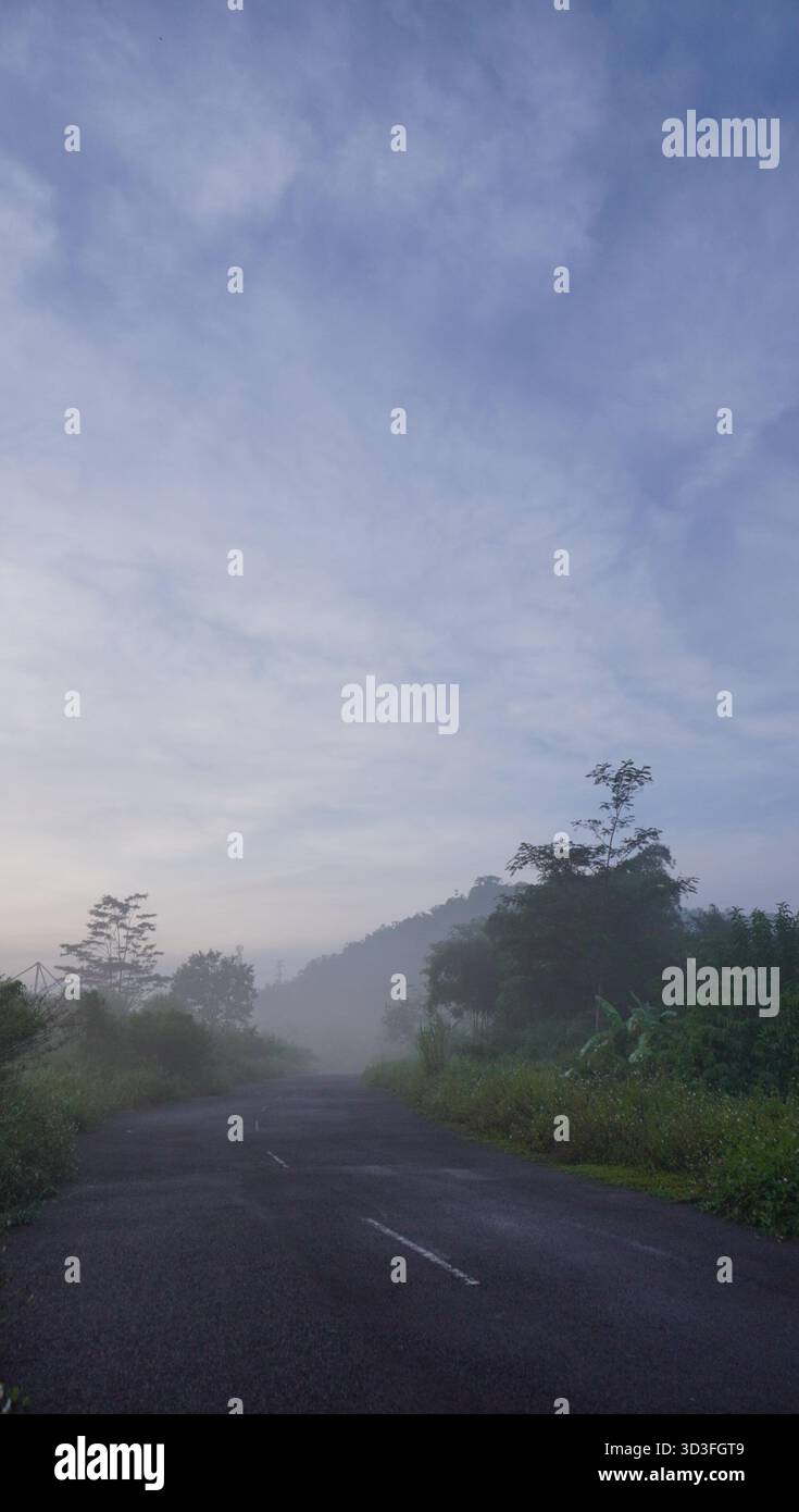 Scenic empty morning road hi-res stock photography and images - Alamy