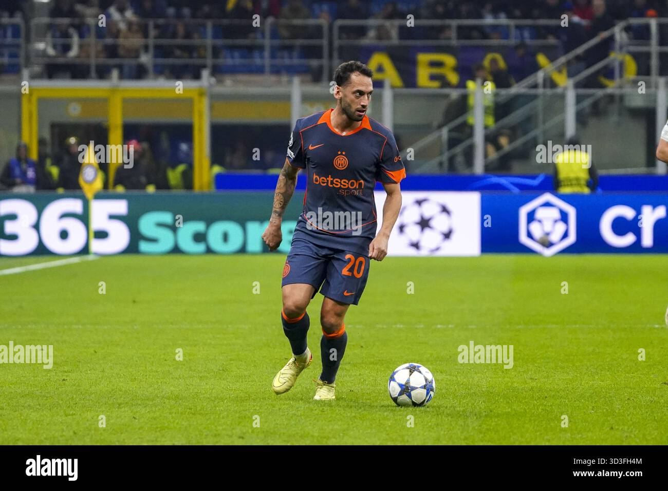 Hakan Calhanoglu during the UEFA Champions League, League phase, MD4 ...