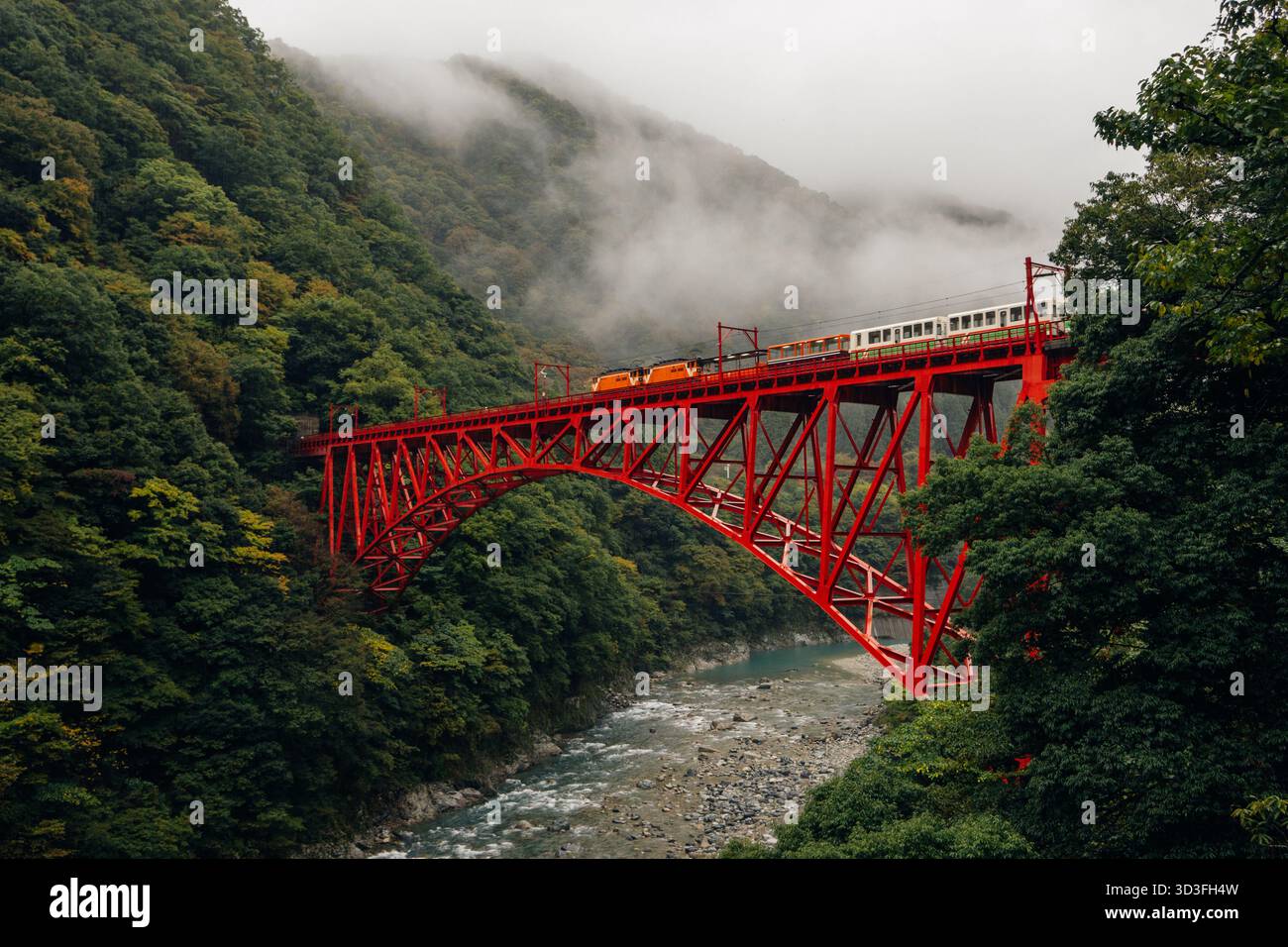 The Kurobe Gorge Railway, one of Japan's most scenic tourist train ...