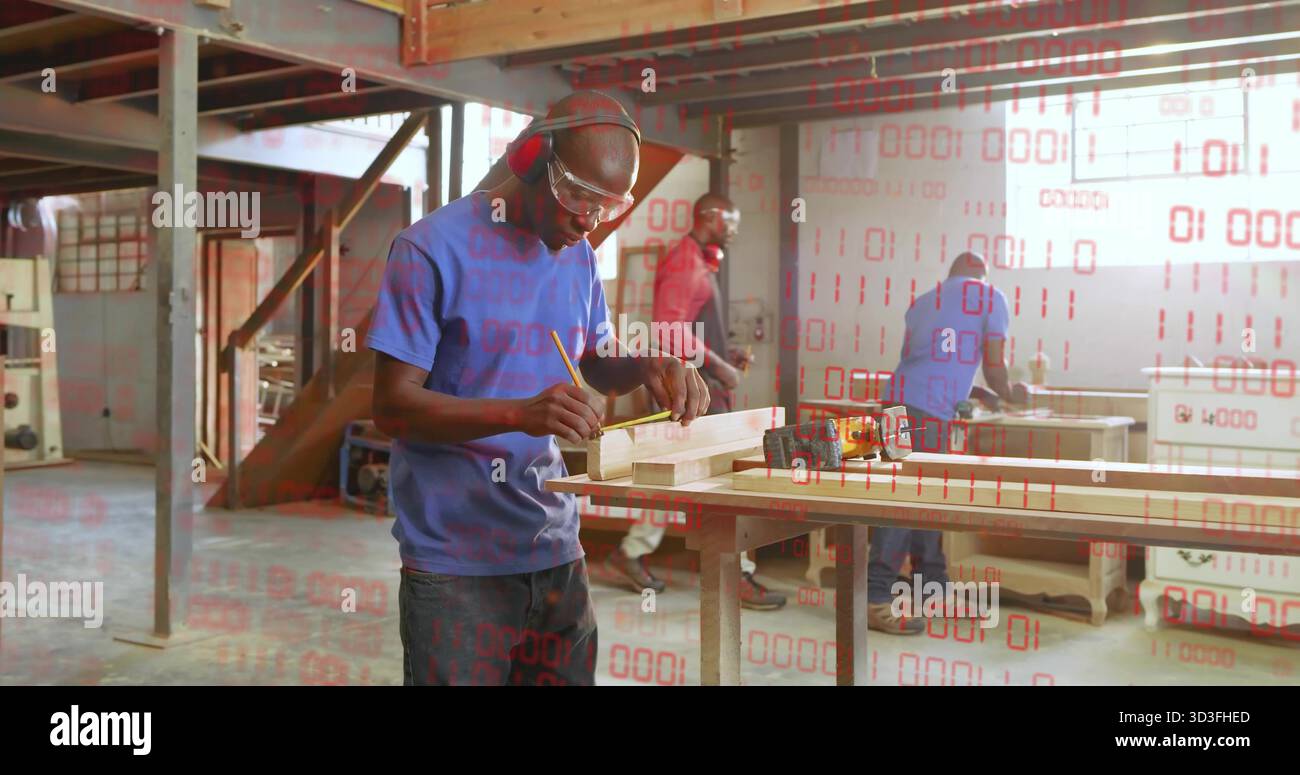 Male carpenter wearing safety gear hi-res stock photography and images ...