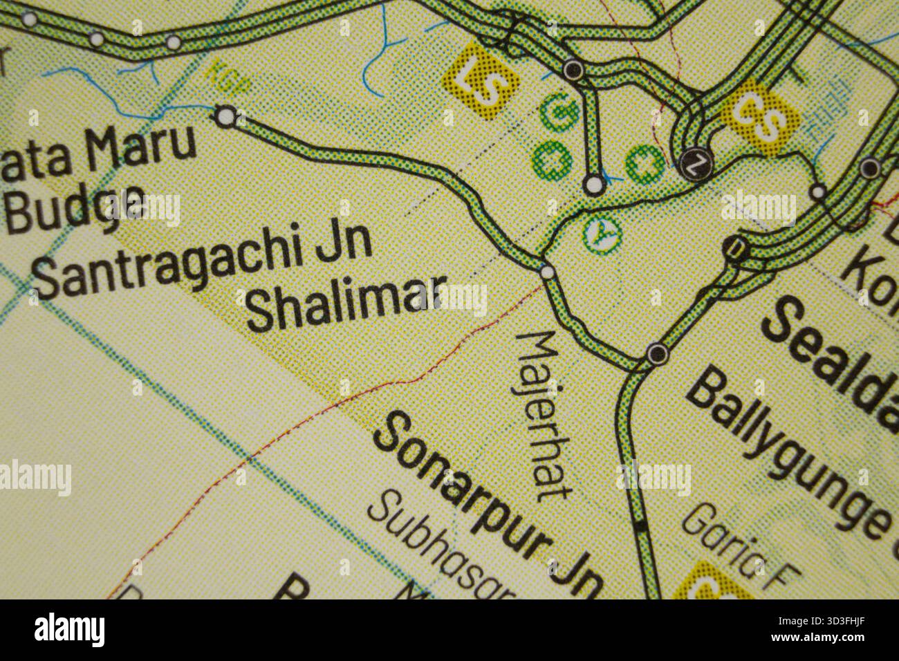 Shalimar - India Railways junction schematic transport map train ...