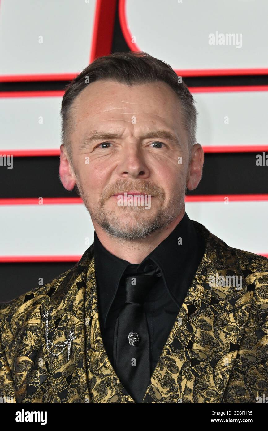 London, UK - 5th November 2025Simon Pegg at UK premiere of The Running ...