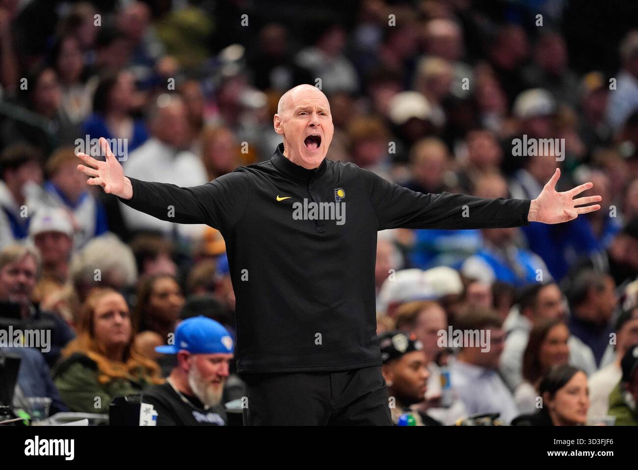 Indiana Pacers head coach Rick Carlisle reacts to play during an NBA ...
