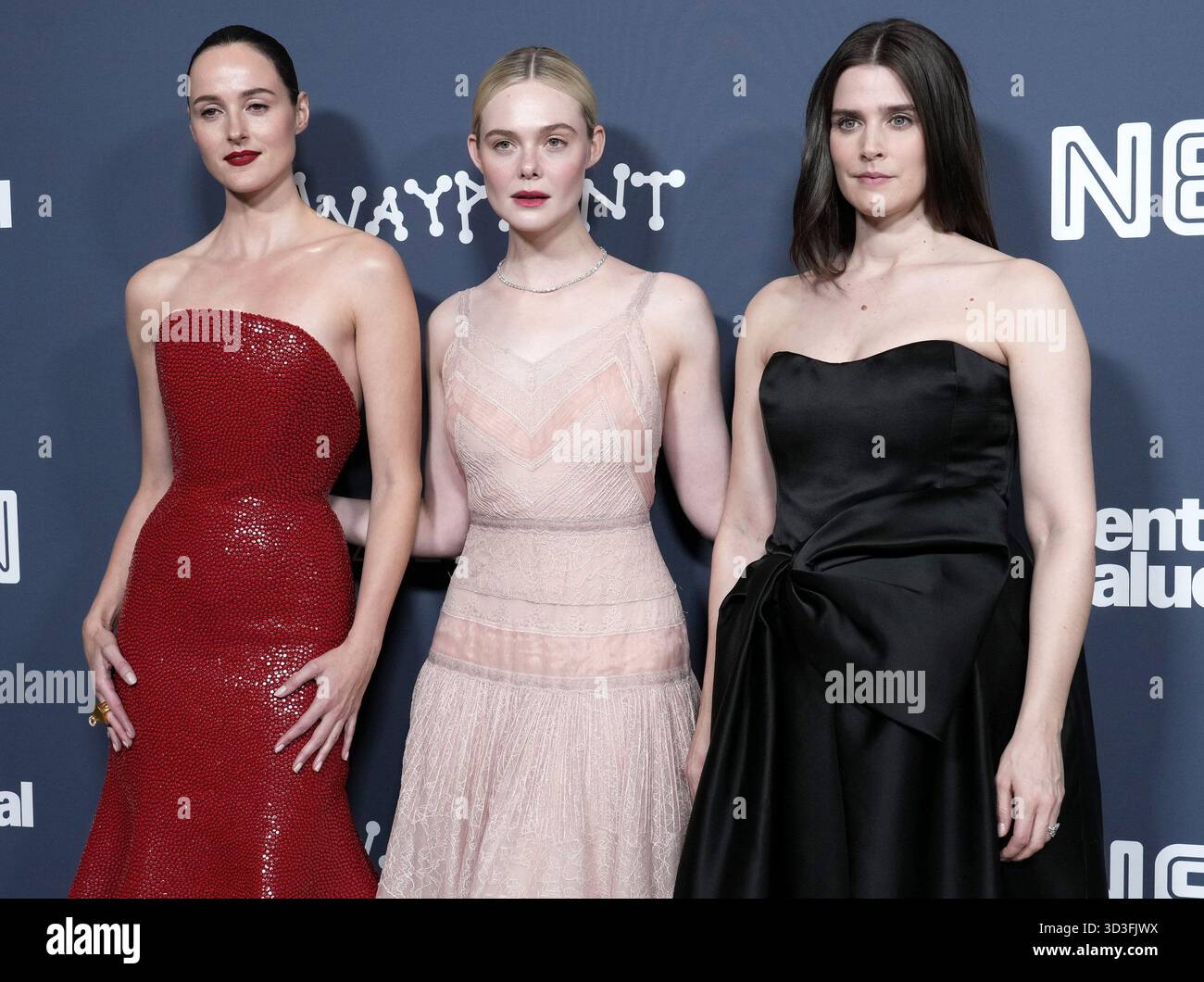 (L-R) Renate Reinsve, Elle Fanning and Inga Ibsdotter Lilleaas at the ...