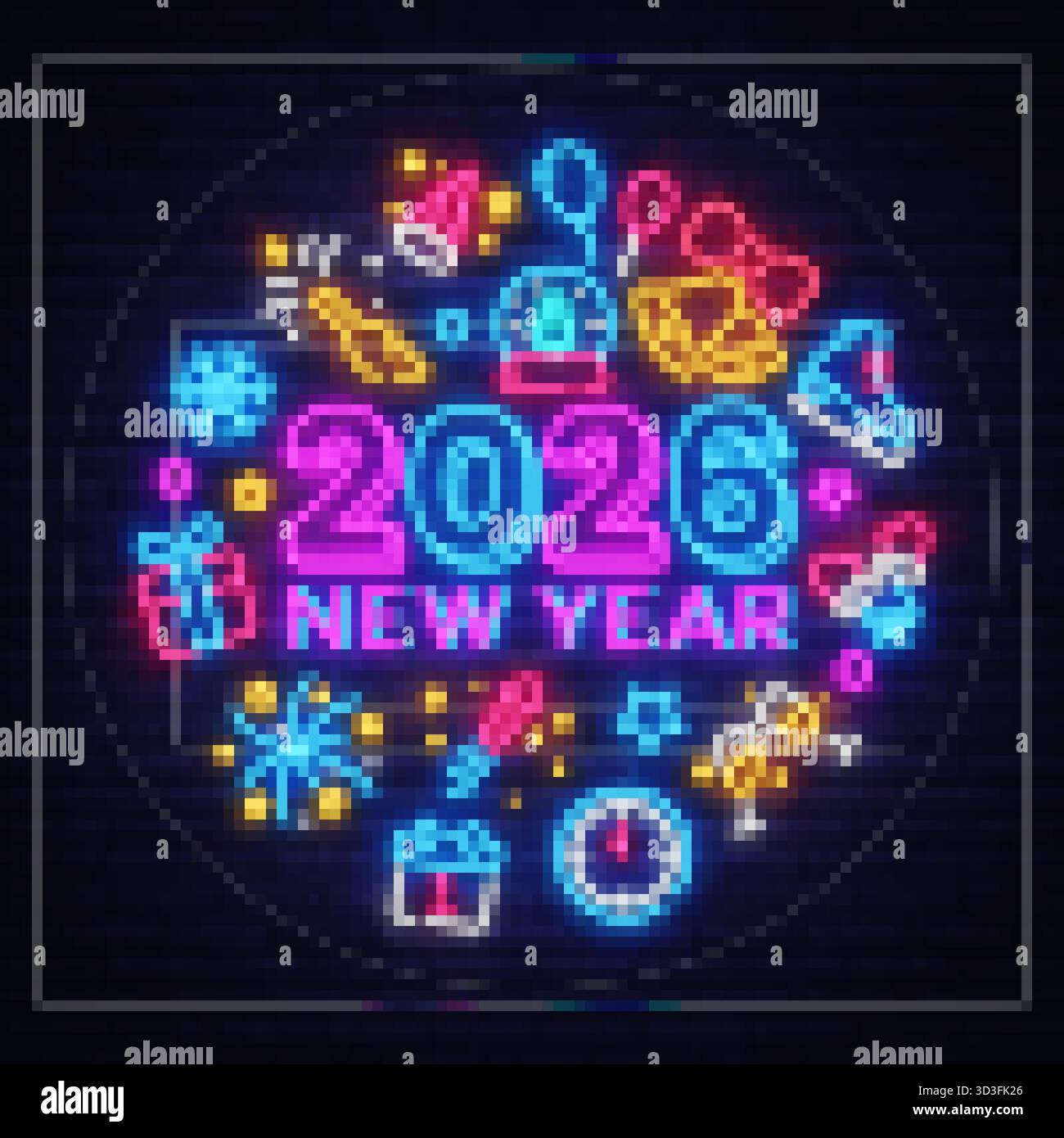 2026 festive icons hi-res stock photography and images - Alamy