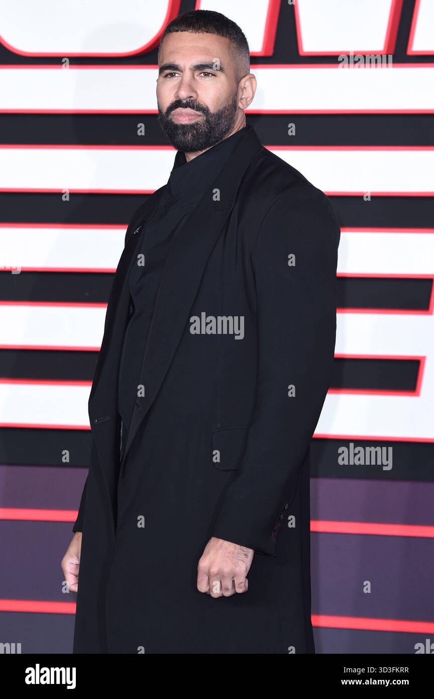 Joey Ansah at the premiere of the cinema film 'The Running Man' at the ...