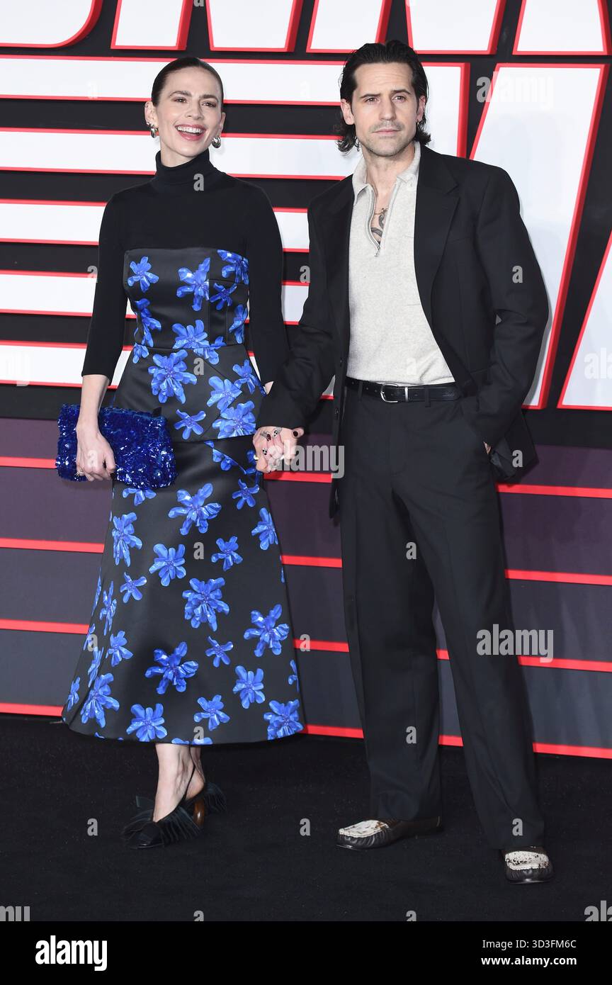 Hayley Atwell and Ned Wolfgang Kelly at the premiere of the film 'The ...