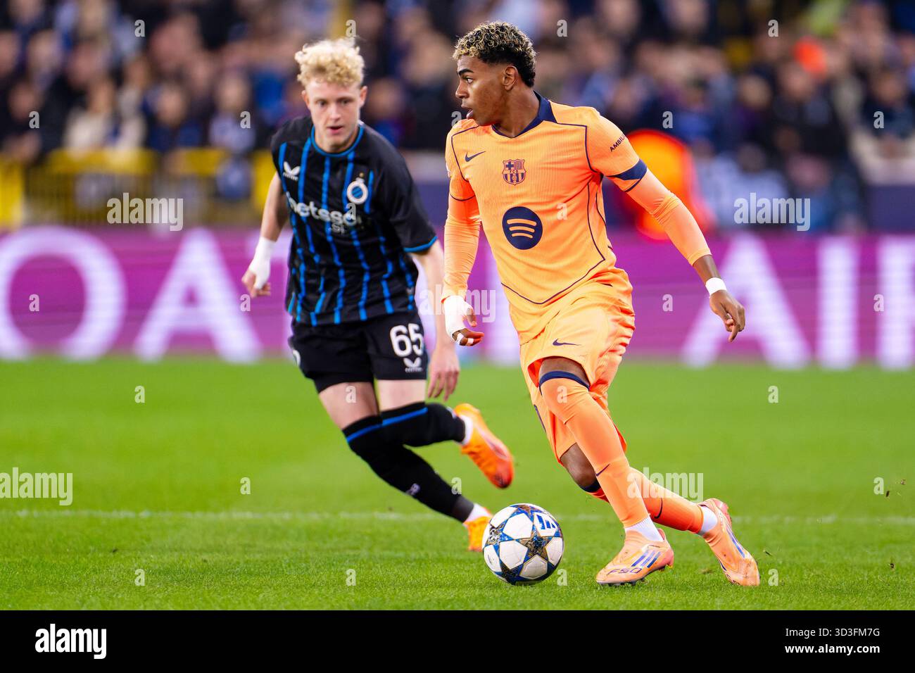 Lamine Yamal of FC Barcelona during the UEFA Champions League, League ...