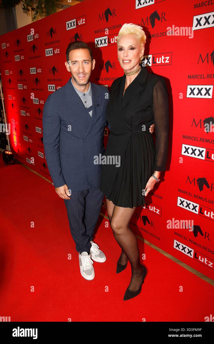 Marcel Remus and Brigitte Nielsen at the XXXLutz x Marcel Remus ...