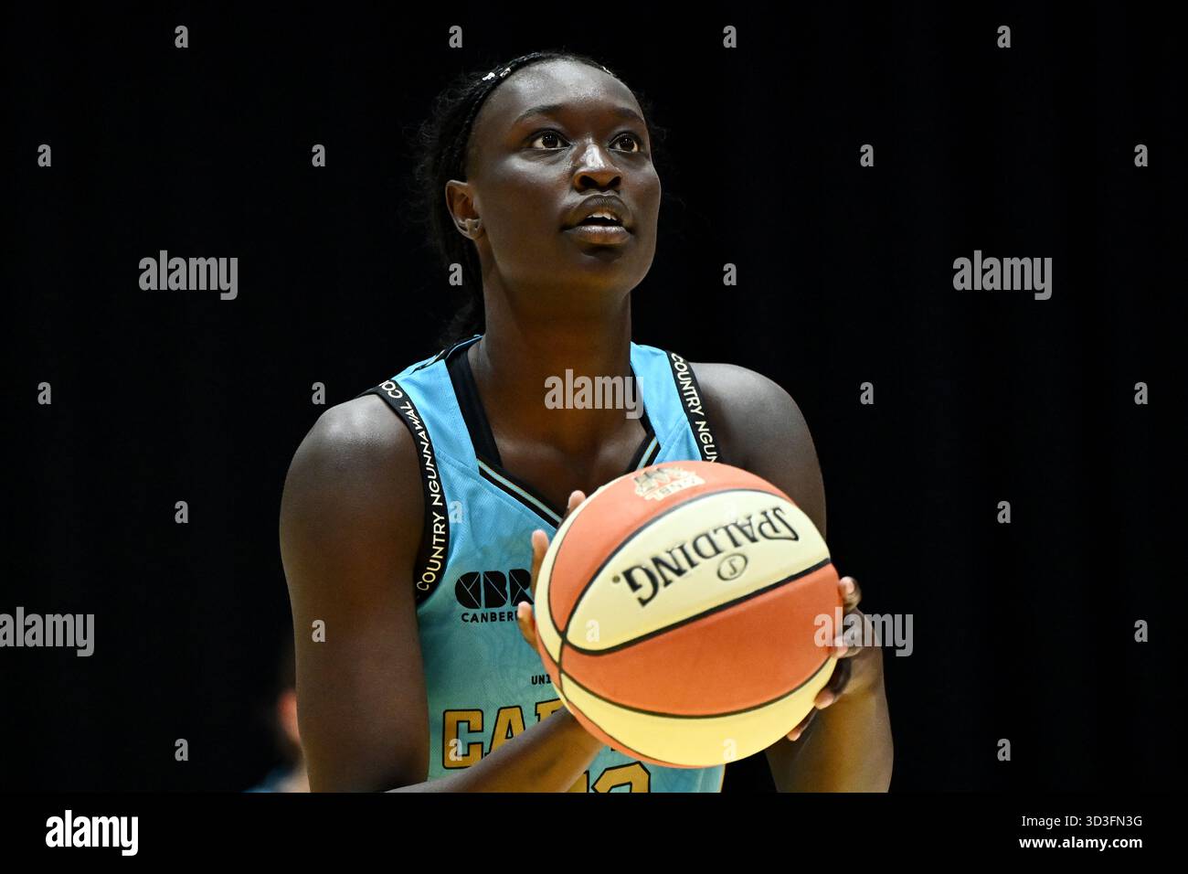 Nyadiew Puoch of the Capitals during the WNBL Round 4 match between the ...