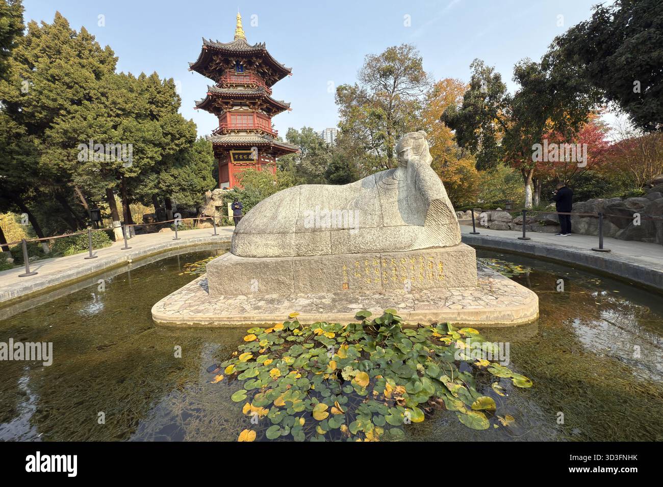 Autumn scenery at Xingqinggong Park in Xi'an City, northwest China's ...