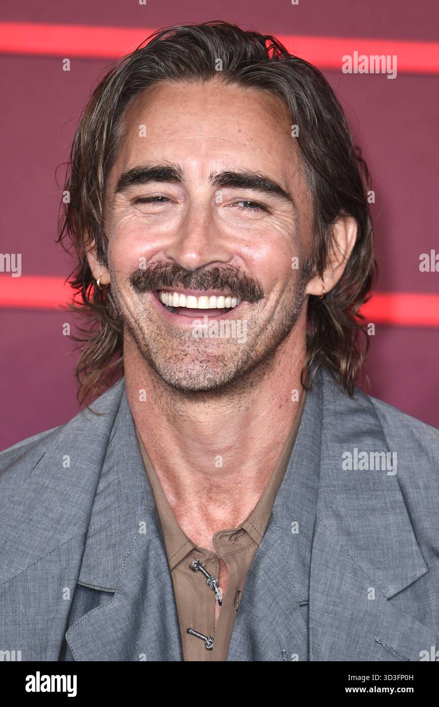 Lee Pace at the premiere of the film 'The Running Man' at the Odeon ...