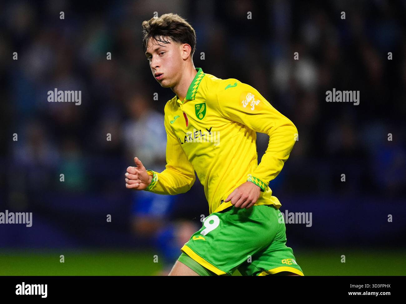 Norwich City's Oscar Schwartau during the Sky Bet Championship match at ...