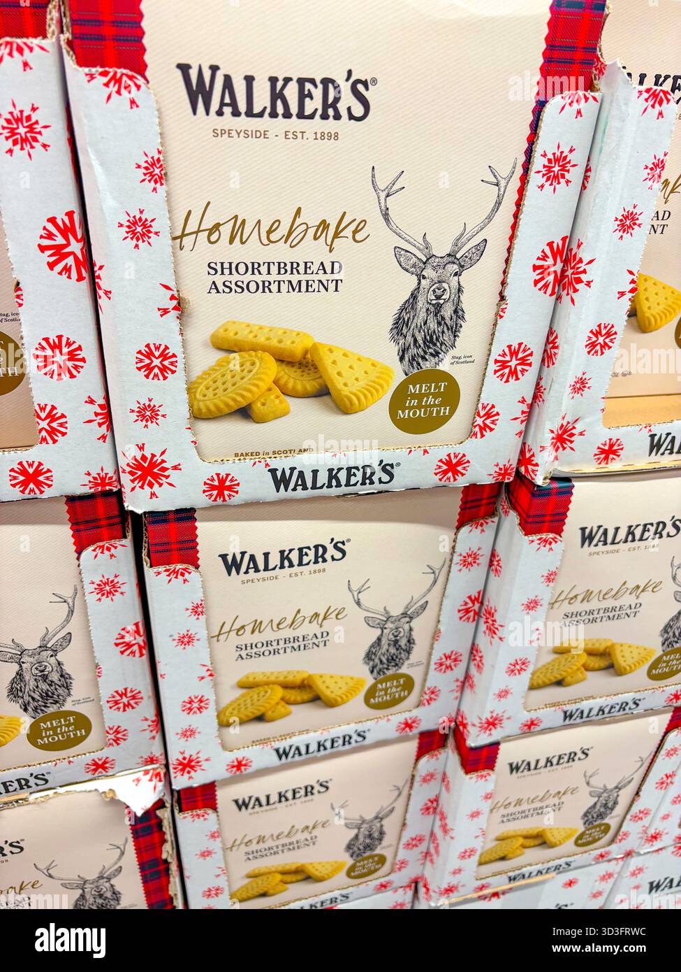 Walkers shortbreads, homemake shortbread assortment biscuits Stock ...