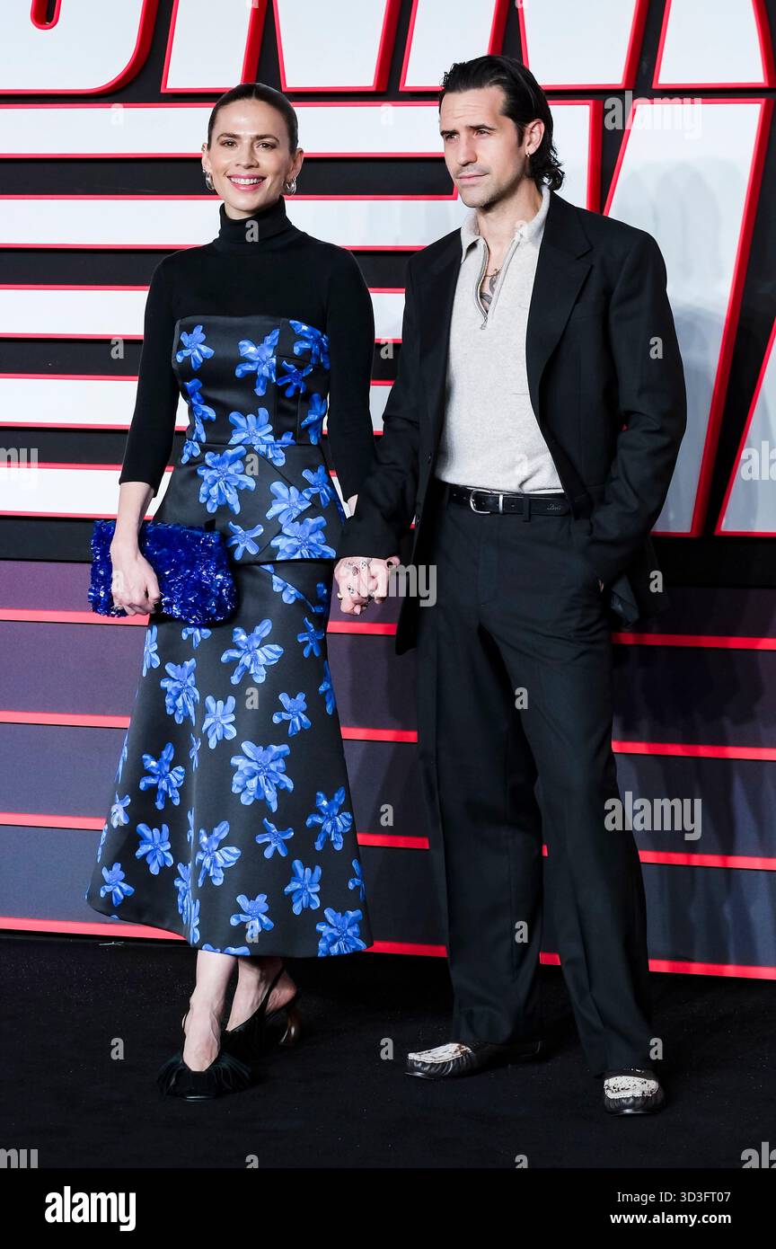 Hayley Atwell and Ned Wolfgang Kelly at the premiere of the film 'The ...
