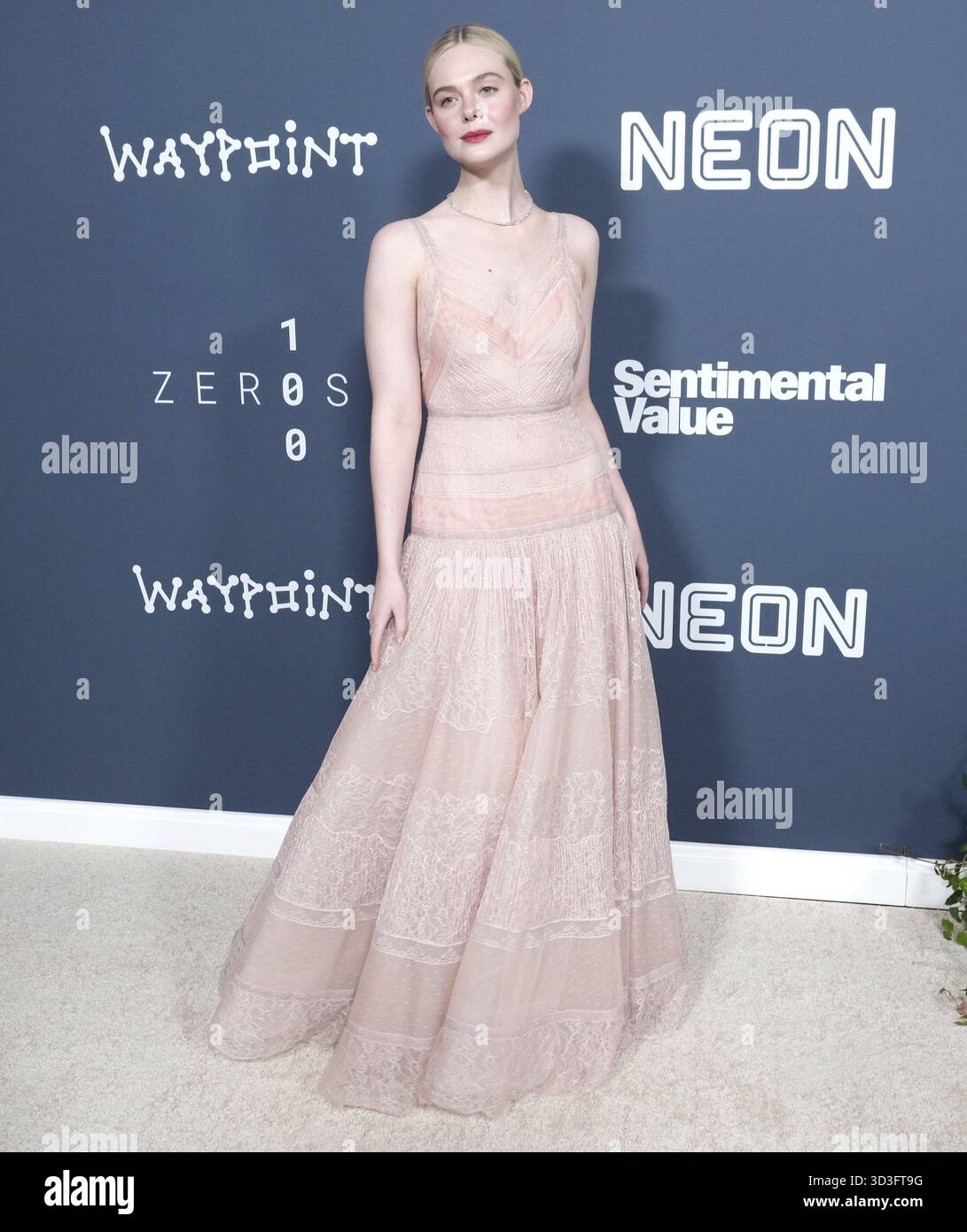 Elle Fanning arrives at the Neon's SENTIMENTAL VALUE Los Angeles ...