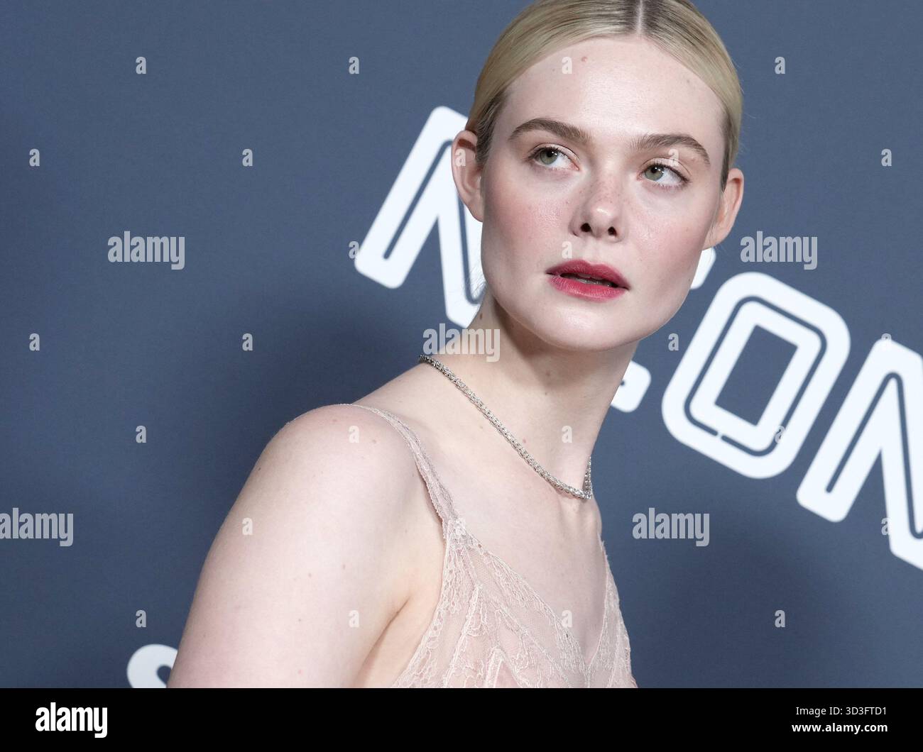 Elle Fanning arrives at the Neon's SENTIMENTAL VALUE Los Angeles ...