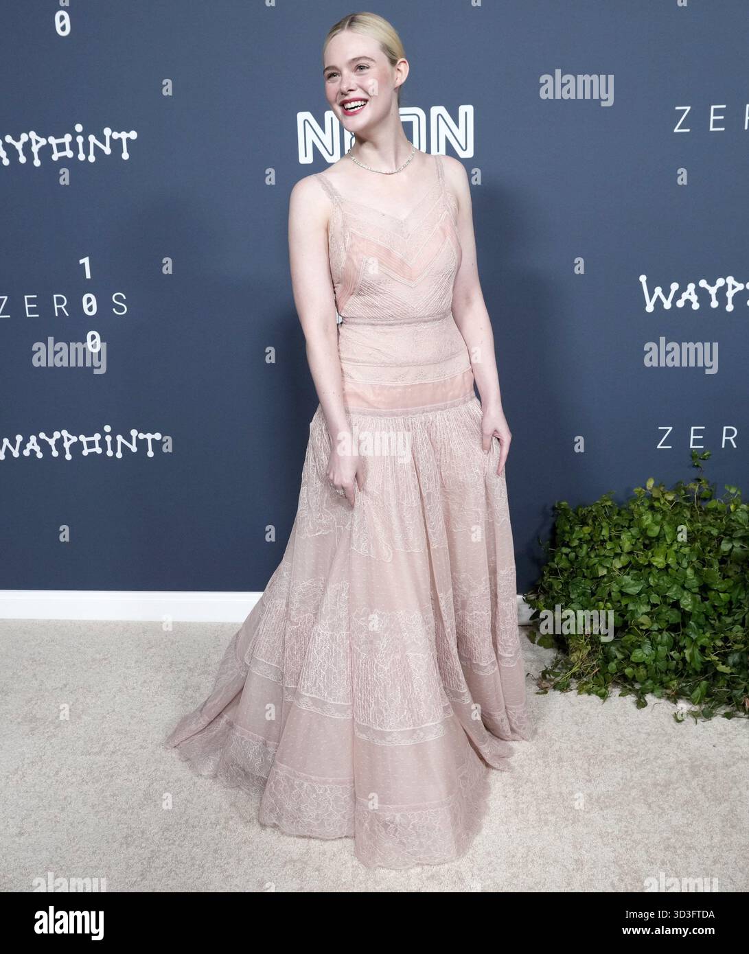 Elle Fanning arrives at the Neon's SENTIMENTAL VALUE Los Angeles ...