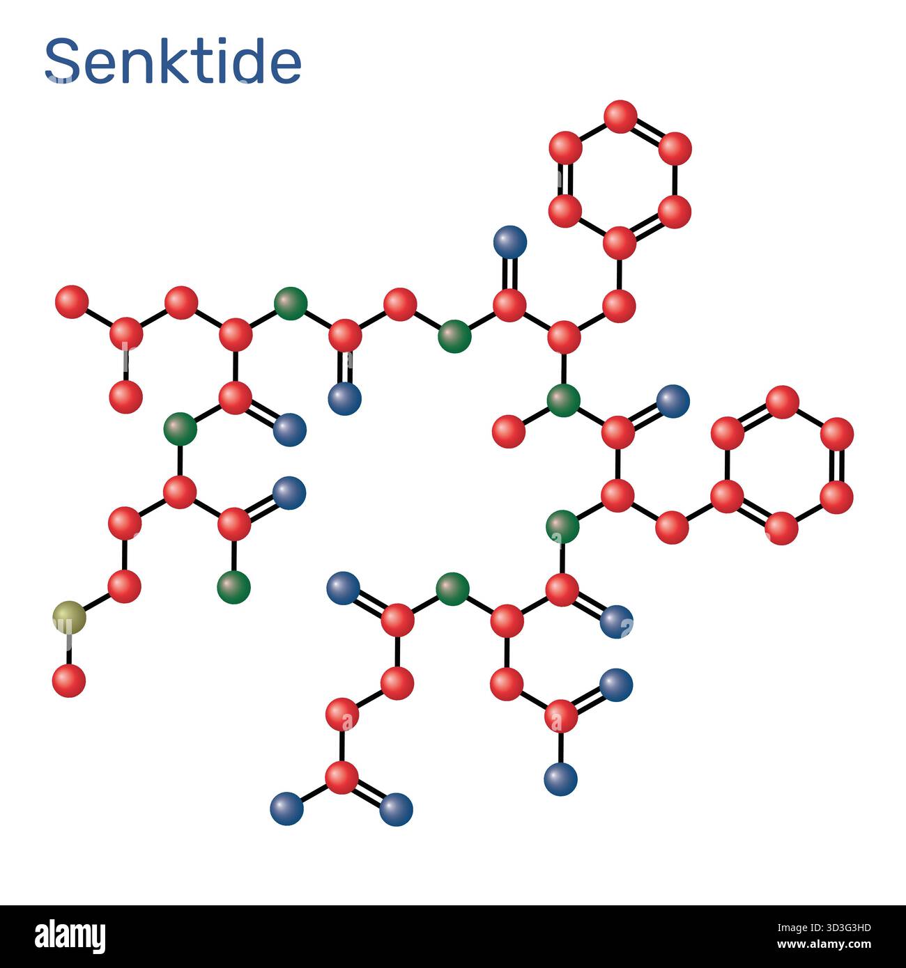 Senktide molecule. Synthetic tachykinin peptide and NK3 receptor ...
