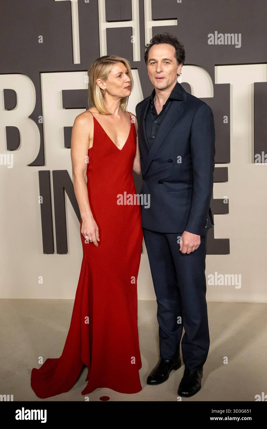 (L-R) Claire Danes and Matthew Rhys attend Netflix's "The Beast In Me ...
