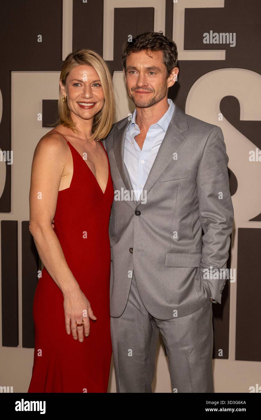 (L-R) Claire Danes and Hugh Dancy attend Netflix's "The Beast In Me ...