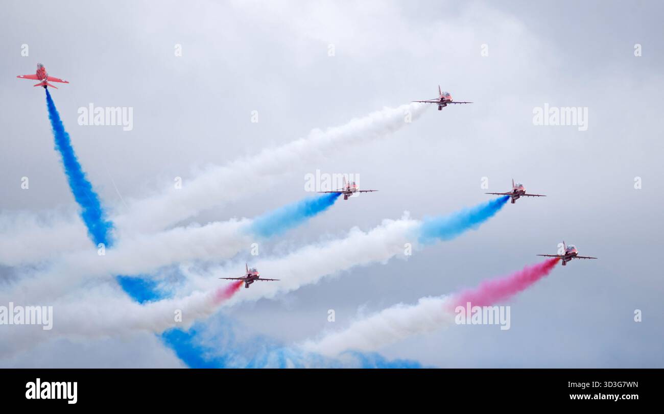RAF Red Arrows, RIAT 2024 Stock Photo - Alamy